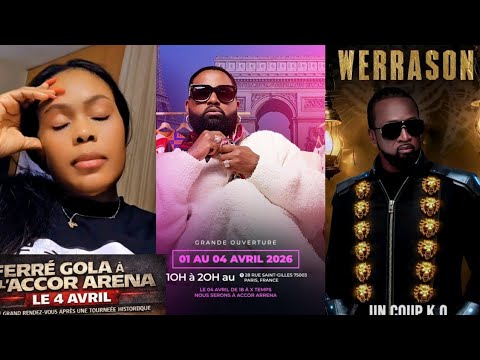 Carine Mokonzi ayeli Werrason Ndoki ya Ferre Gola Accor Arena eko zala sold Out 