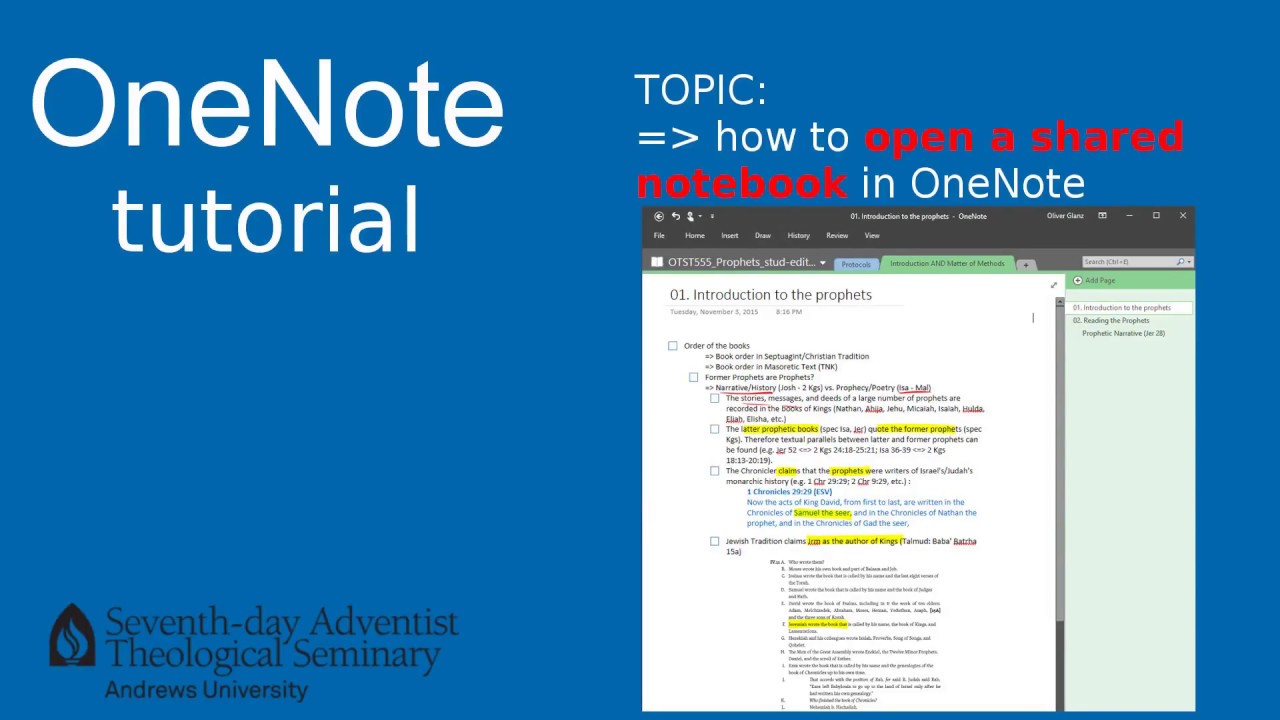 OneNote Tutorial 01 Opening Shared Notebook YouTube OneNote Tutorial 01 Opening Shared Notebook YouTube