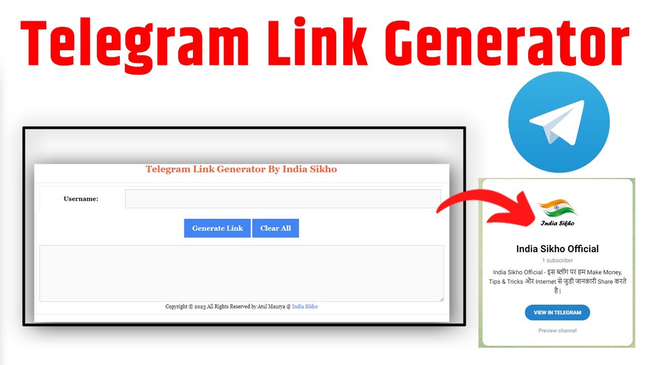 Telegram Link Generator | How To Create Link Chat, Channel, Group in ...