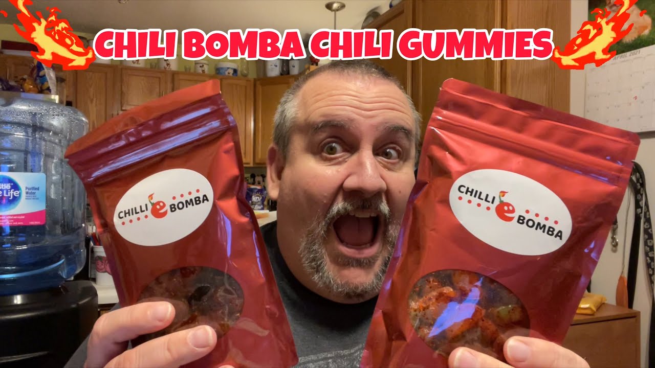 Chili Bomba Chili Gummies - Chili plus Gummy Candy - YouTube