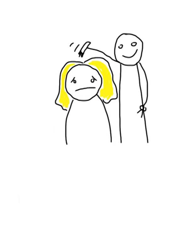 Haircut animation loop - YouTube