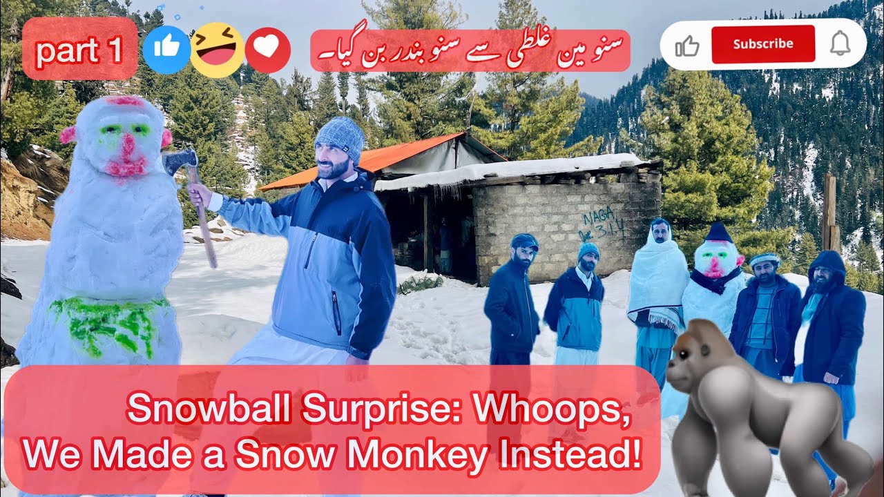 Snowball Surprise: Whoops, We Made a Snow Monkey Instead! ️☃️⛄️ part 1 ...
