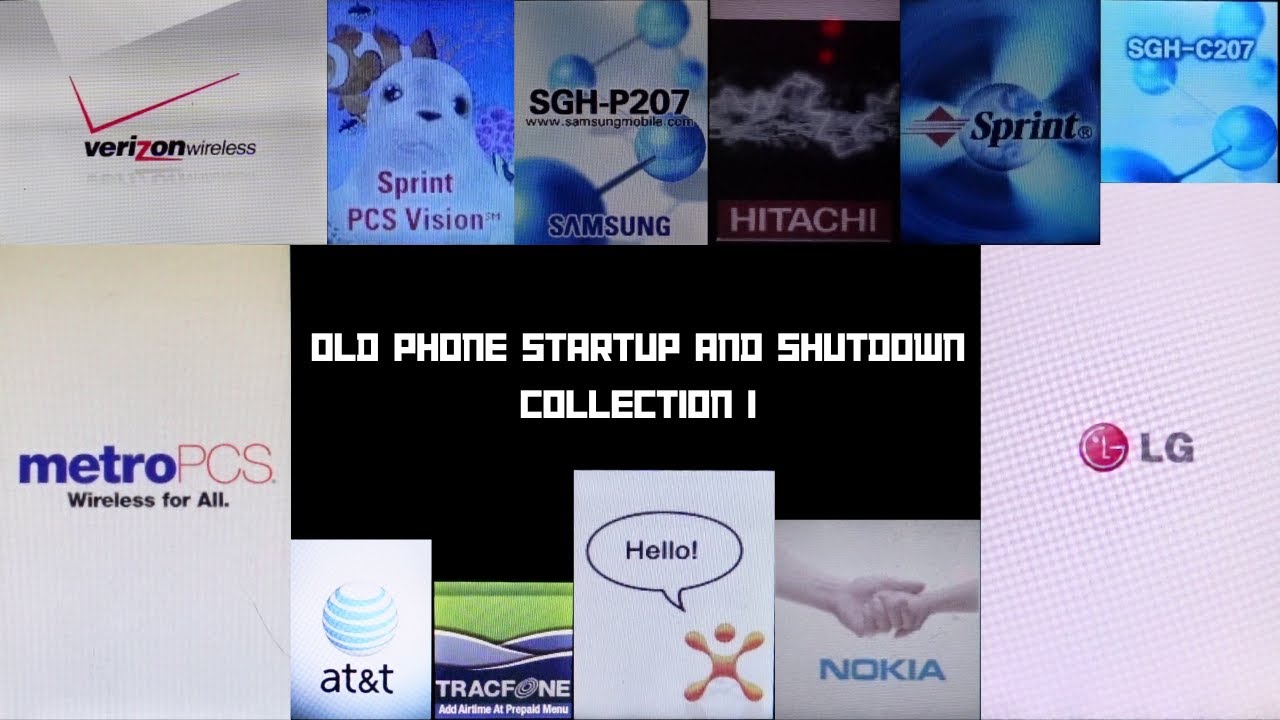 Startup and Shutdown of Old Phones Video Collection Part 1 - YouTube