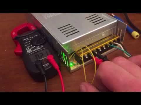 30 amp 12 volt switching power supply voltage modification part 1 - YouTube