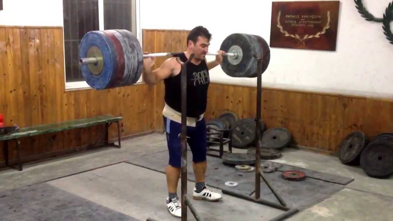 Odysseas Dimas 220kg Back Squat - YouTube