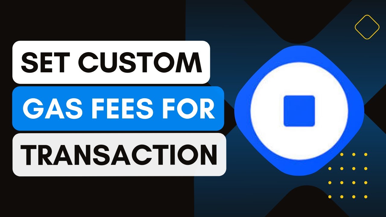 How To Set Custom Gas Fees For Transactions In Coinbase Wallet ! - YouTube