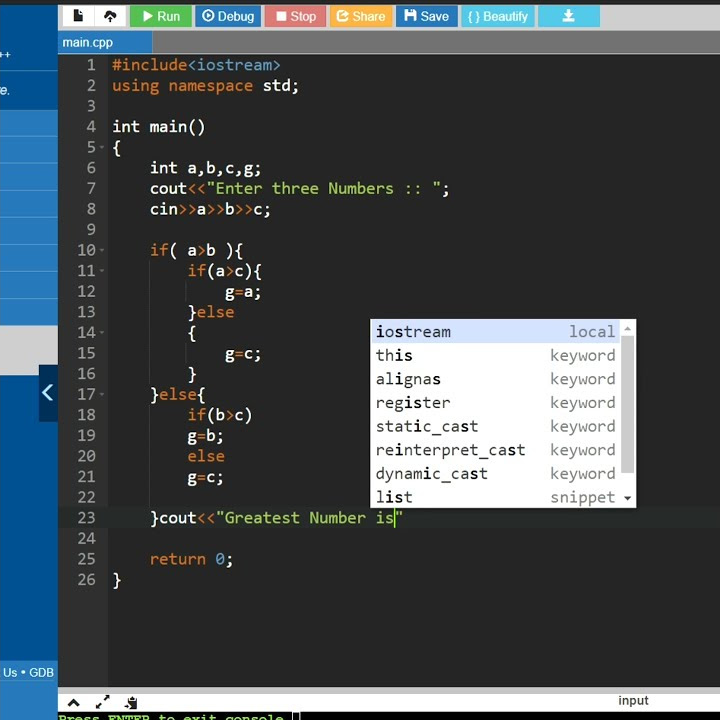 WAP TO USE NESTED IF STATEMENT #shorts #ytshorts - YouTube