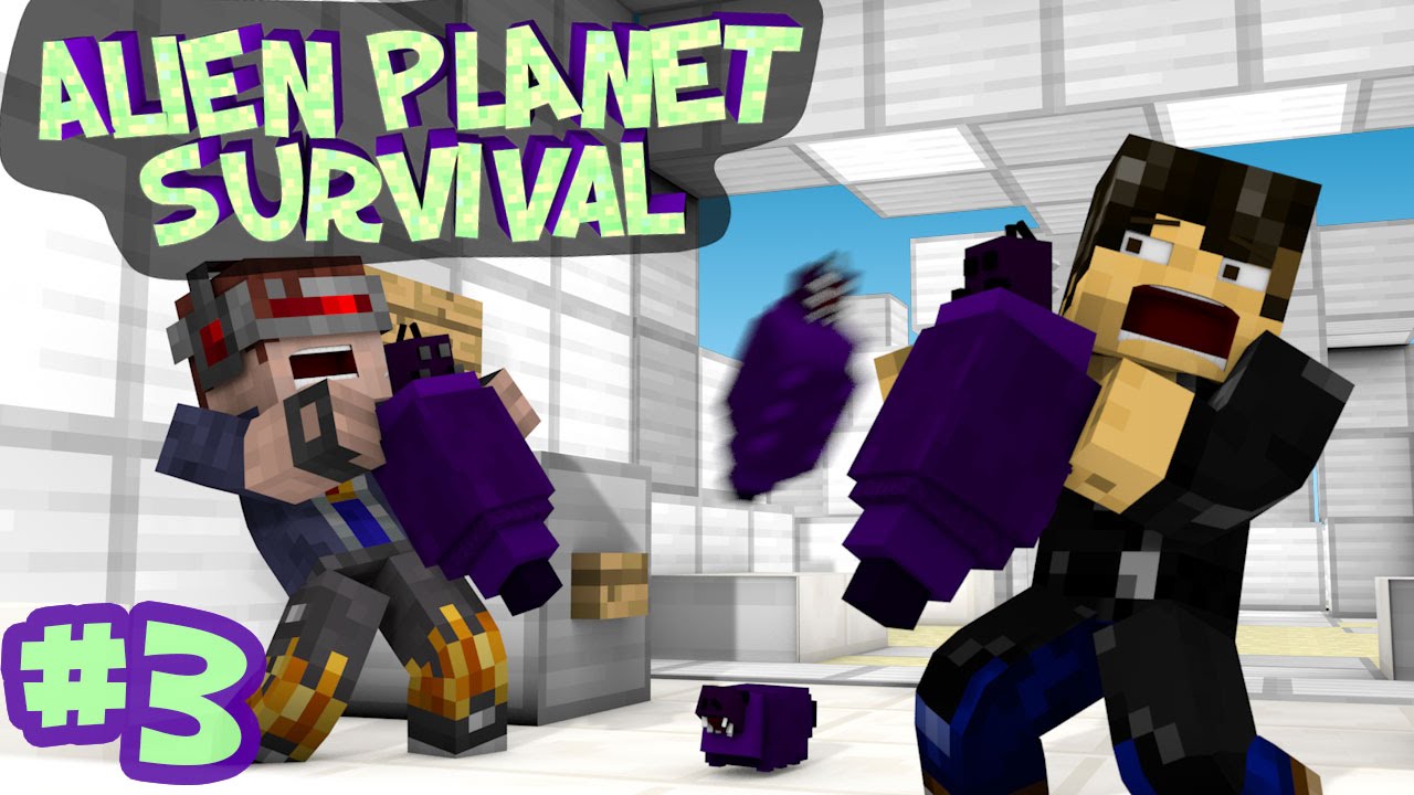 Minecraft - Alien Planet Survival - A SPACE RIFT OPENS?! - Part 3 - YouTube