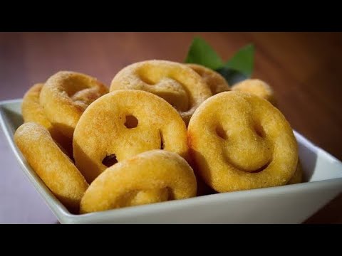 Potato Smileys face Recipe Video |fries at home | McCain Smiles | Spicy ...