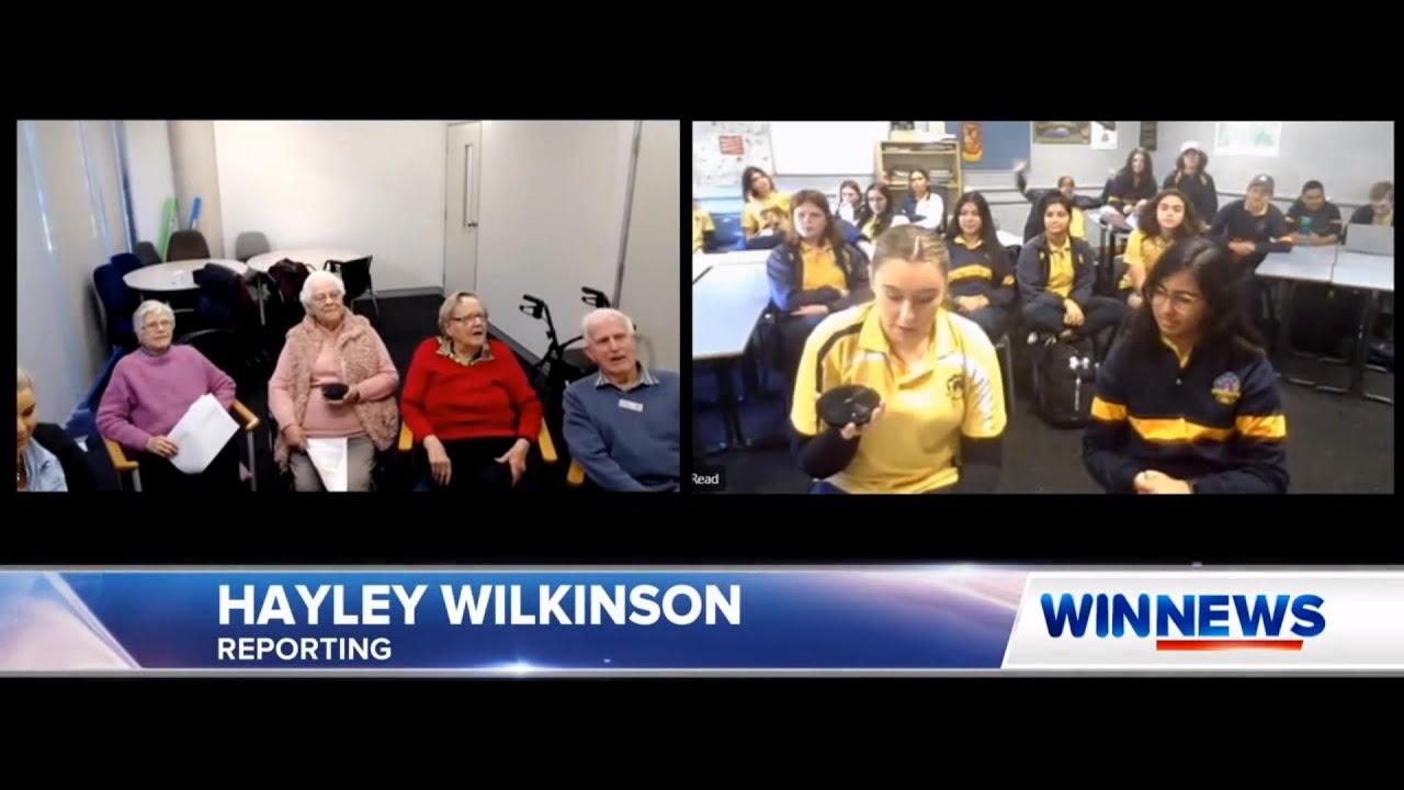Intergenerational Learning program. News Report WIN TV. Year 10 students & older people Wagga ...
