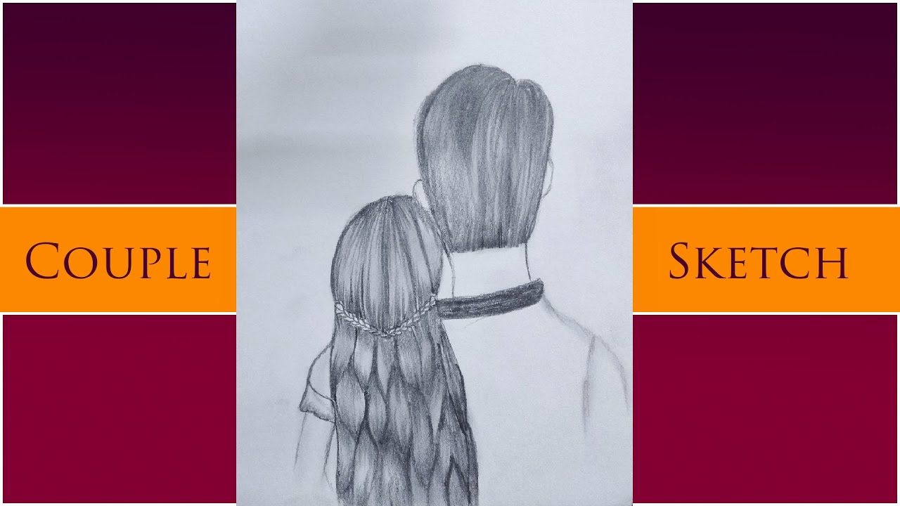 Easy couple drawing || pencil sketch of a loving Couple / Love art ...