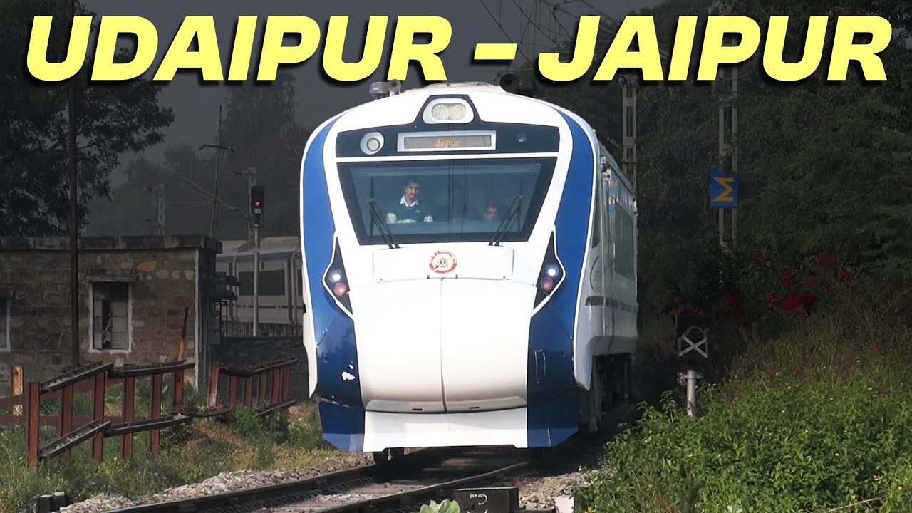 Train Spotting near Udaipur | Mewar Express & Vande Bharat Express ...