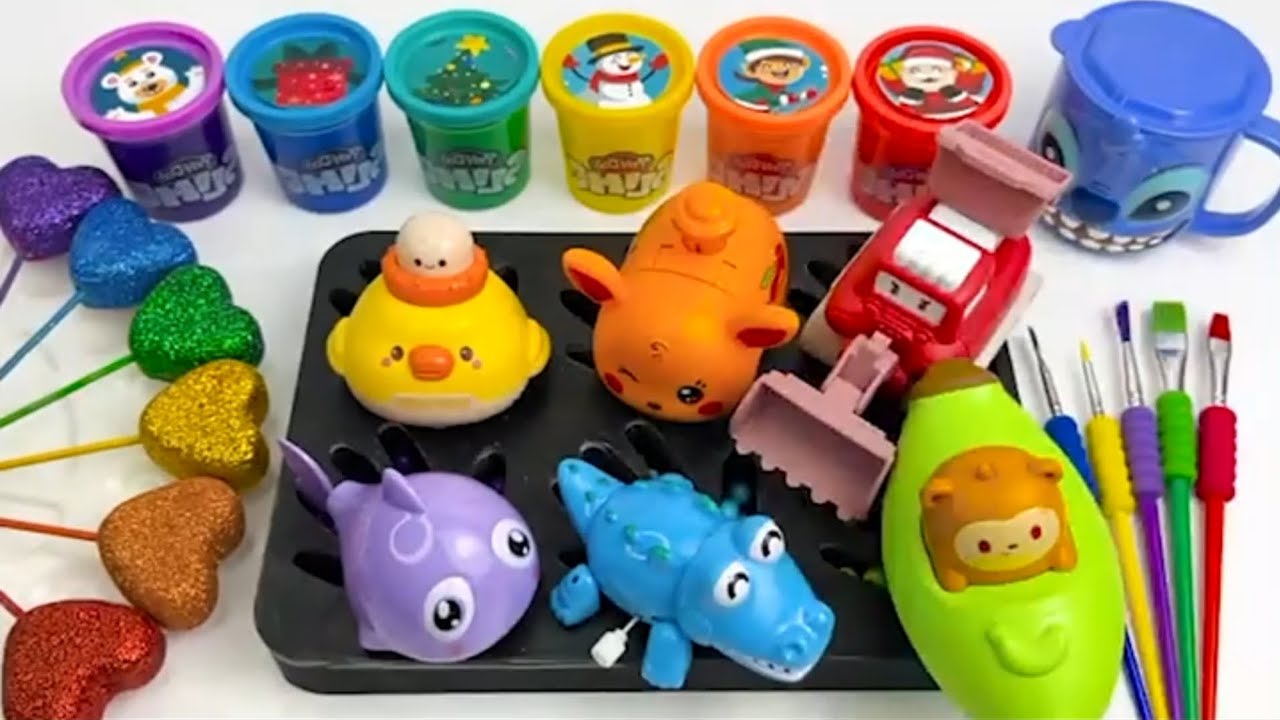 Handmade Rainbow Mud Toys | Fun & Stress Relief Playtime - YouTube