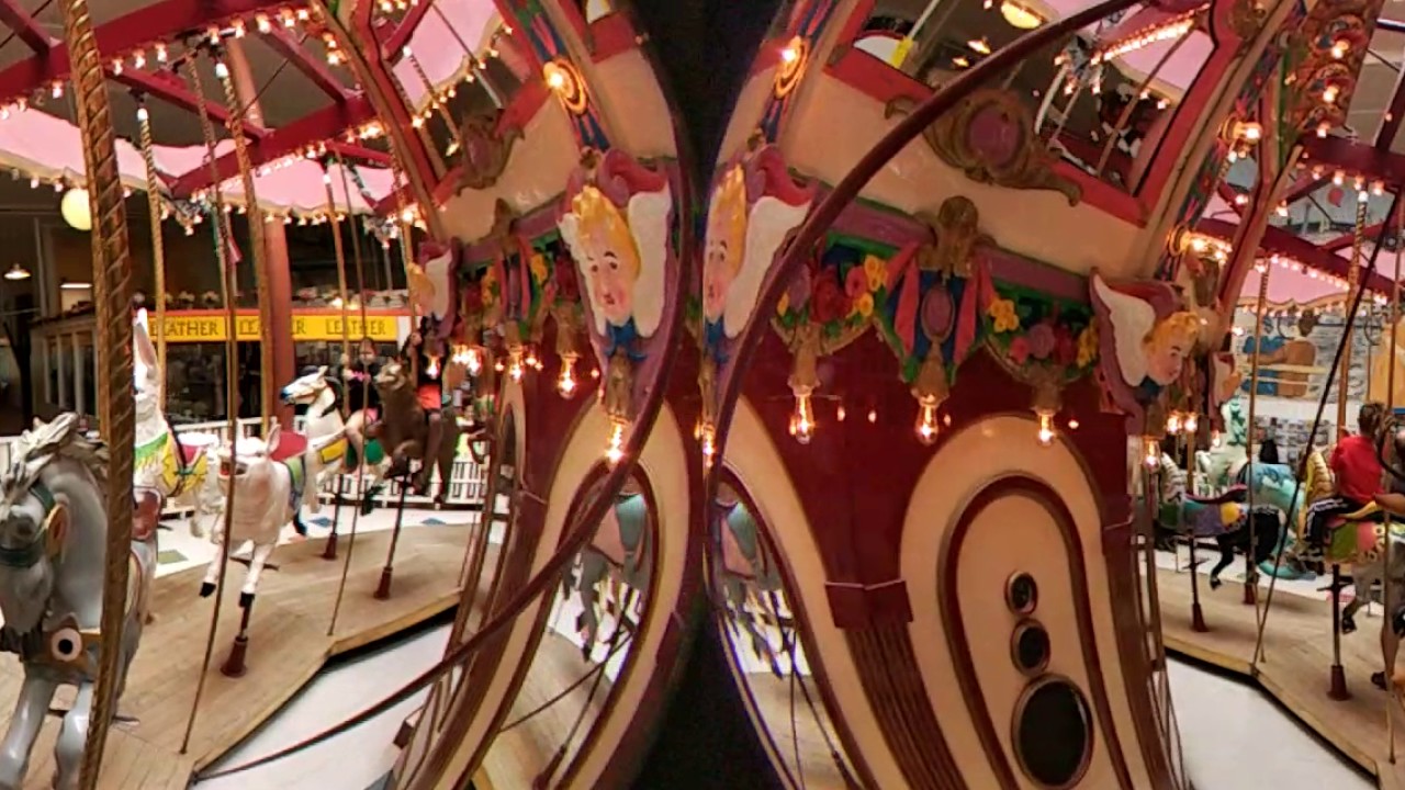 360 video while riding Seaside OR carousel. - YouTube