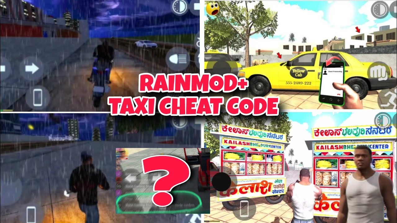 Rainmod+taxi cheat code in Indian bike driving 3D game ll Indian bike ...