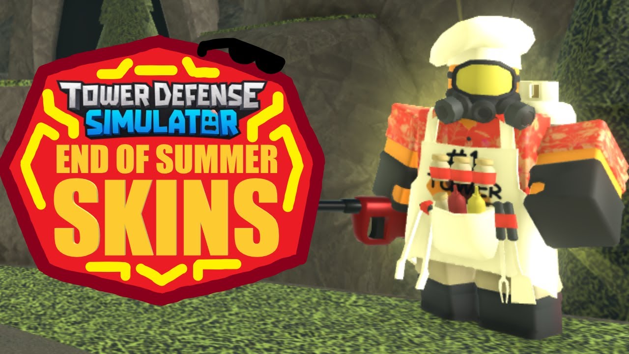 All End Of The Summer Skin Showcase | Tower Defense Simulator TDS - YouTube