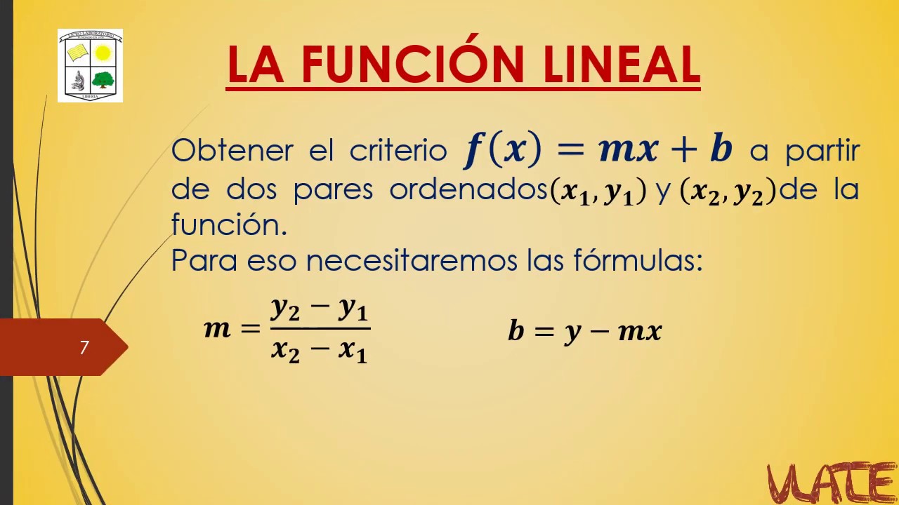LA FUNCION LINEAL repaso - YouTube