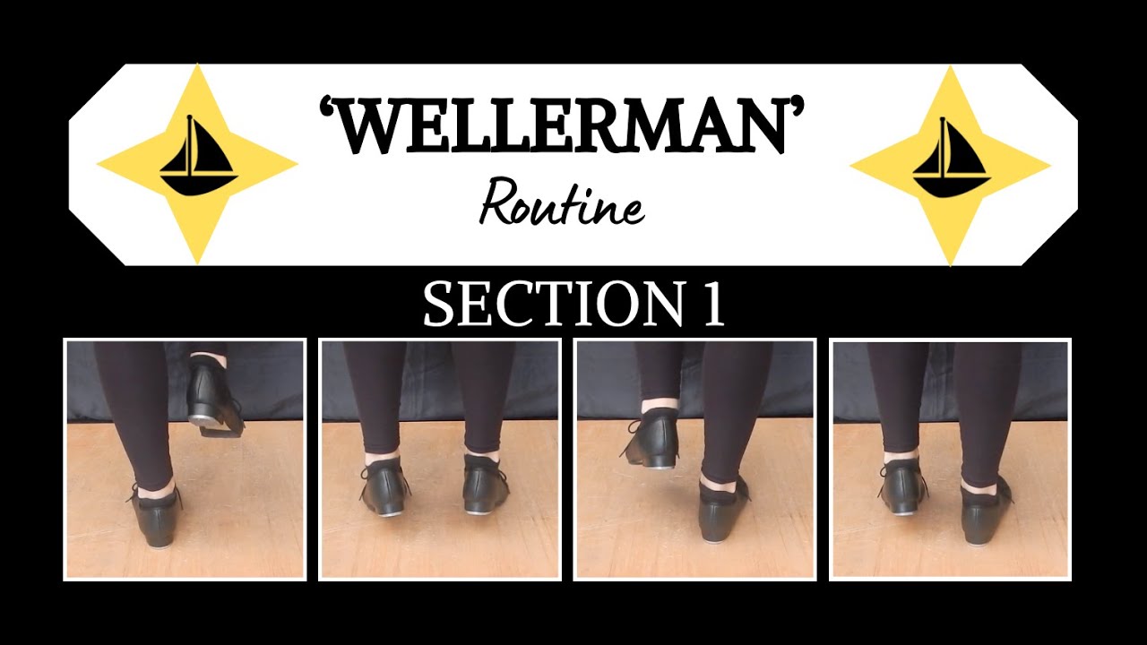 TAP DANCING - 'Wellerman' Routine (Section 1) for Beginners - YouTube