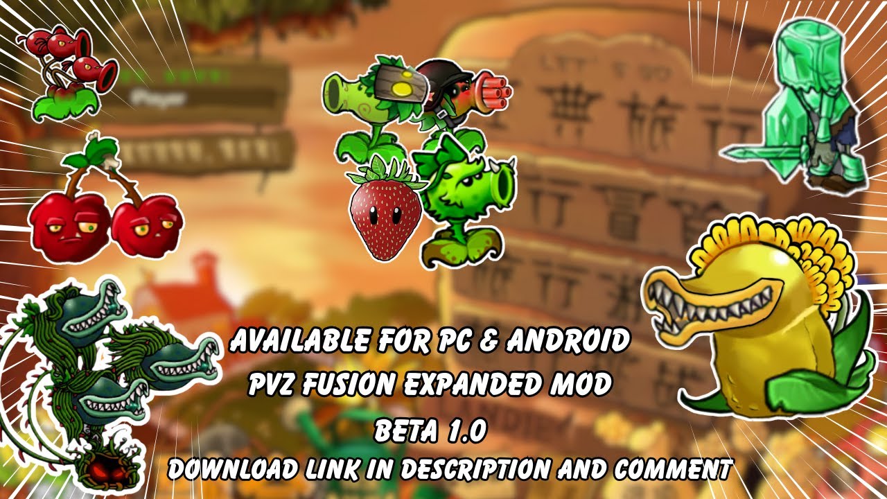 PVZ FUSION EXPANDED MOD GAMEPLAY & DOWNLOAD LINK! - YouTube
