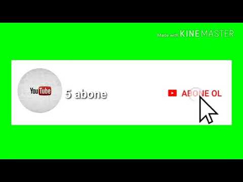 Videolarımda kullanacağım abone ol efekti