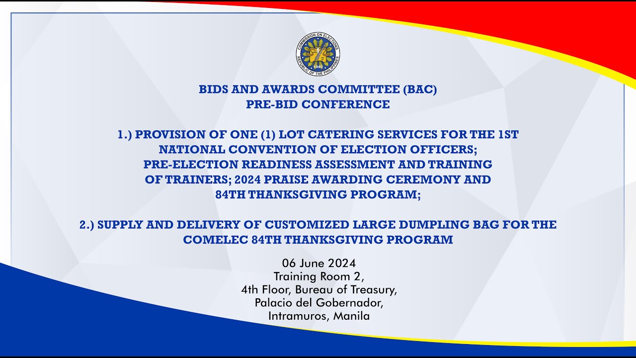 Bids and Awards Committee (BAC) - YouTube