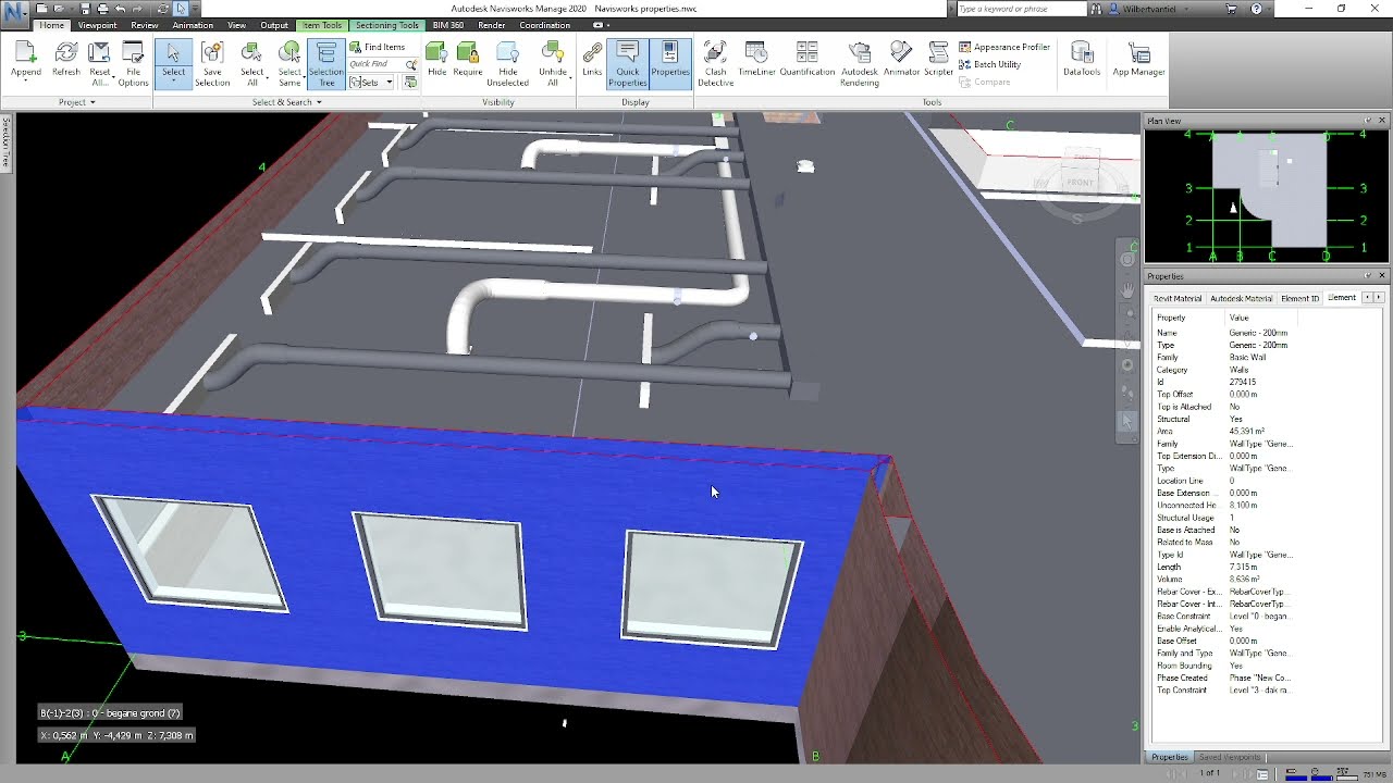 Navisworks tutorial 3 properties - YouTube