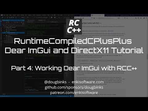 Runtime Compiled C++ - Dear ImGui and DirectX11 Tutorial 4: Working ...