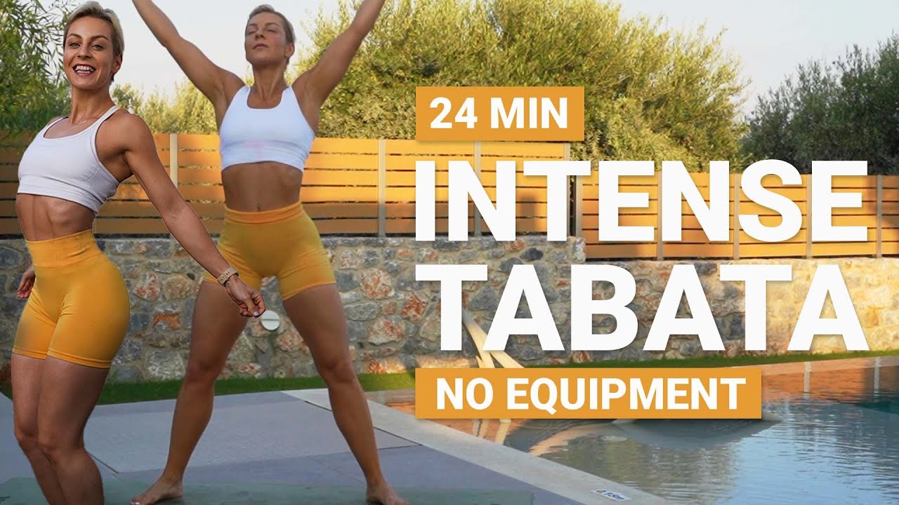 24 MIN INTENSE TABATA WORKOUT | Full Body HIIT x Cardio | No Repeat ...