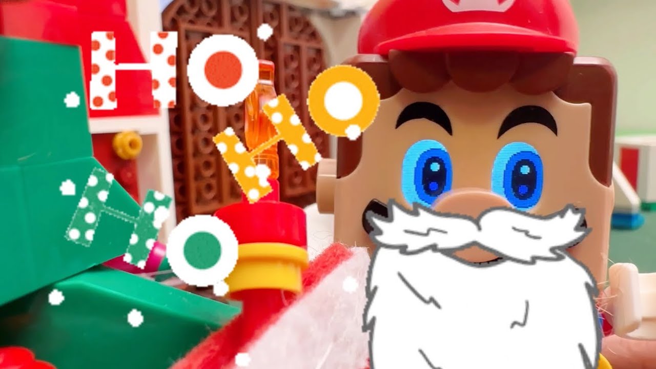Lego Super Mario Christmas | Santa Mario | Lego Mario in Real Life # ...