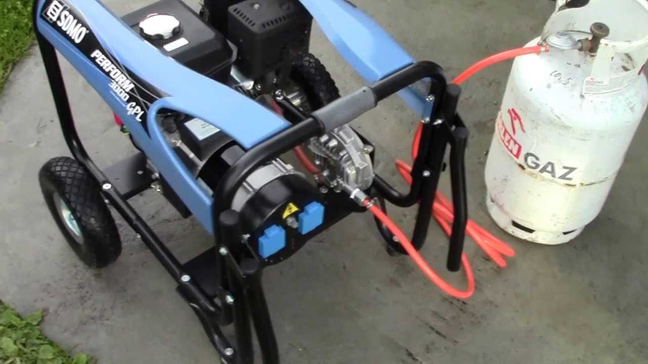 Agregat prądotwórczy gazowy na gaz LPG - YouTube