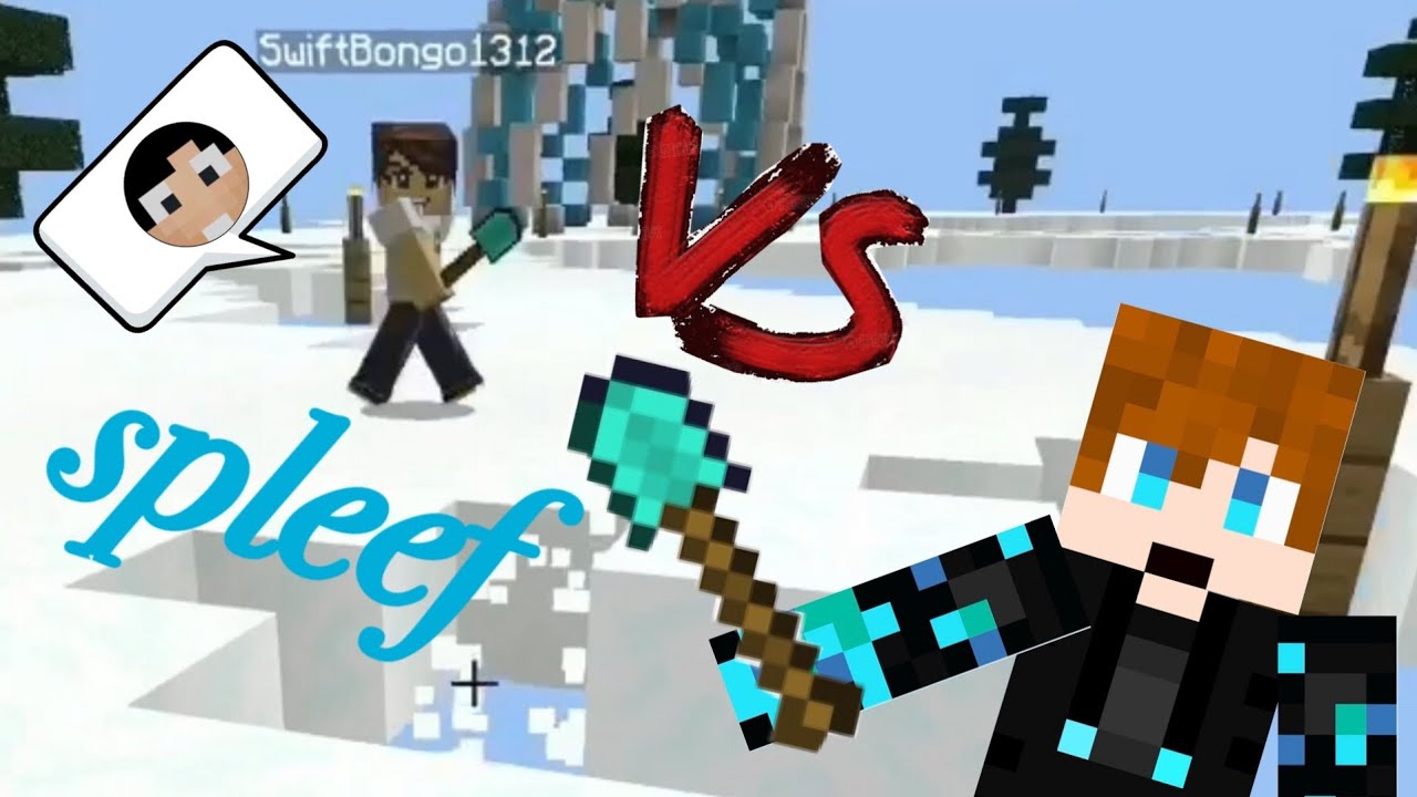 Minecraft pe spleef mini game Ft.swiftbongo1312 - YouTube
