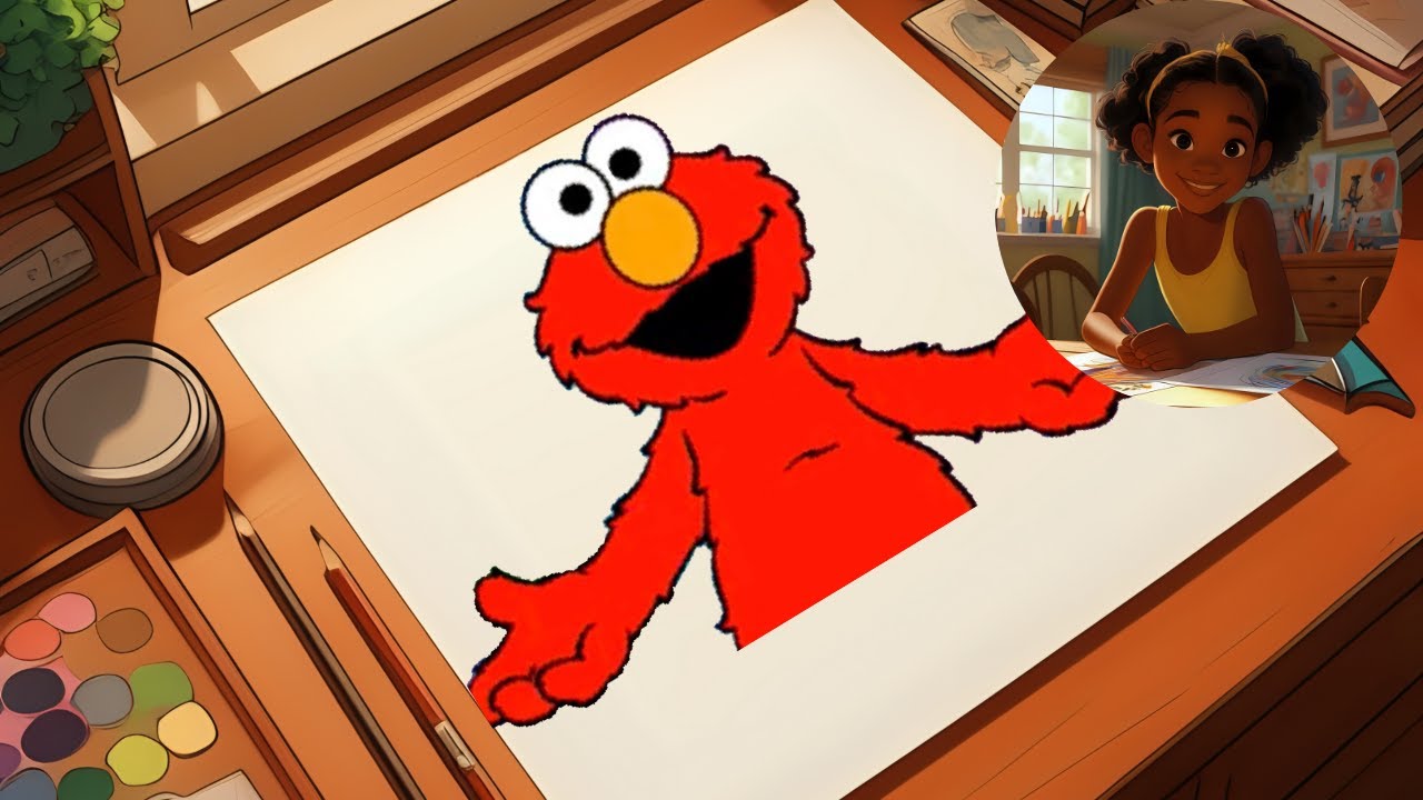 Mira doodles Elmo and discusses how Elmo has been bringing joy for ...