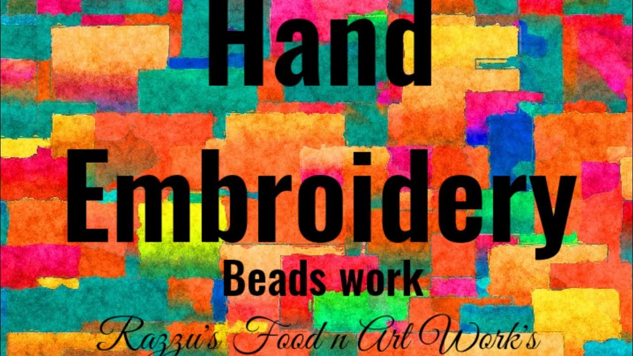 Hand embroidery/hand work design at home/easy plain stitches/Razzu's ...