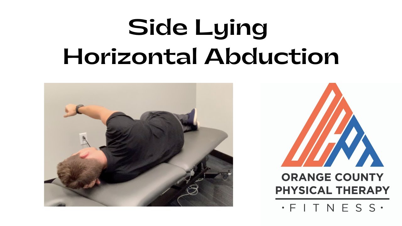 Side Lying Shoulder Horizontal Abduction - YouTube