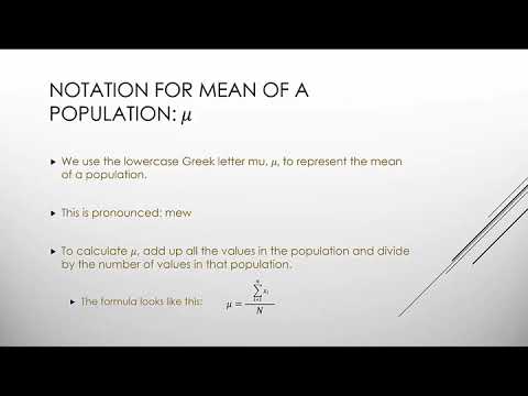 Variables and Notations in Populations and Samples (English ...