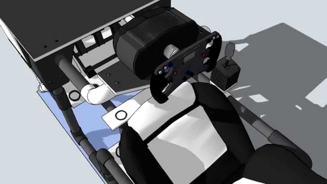 Polymorphic PVC cockpit for SimRacing (15) - YouTube