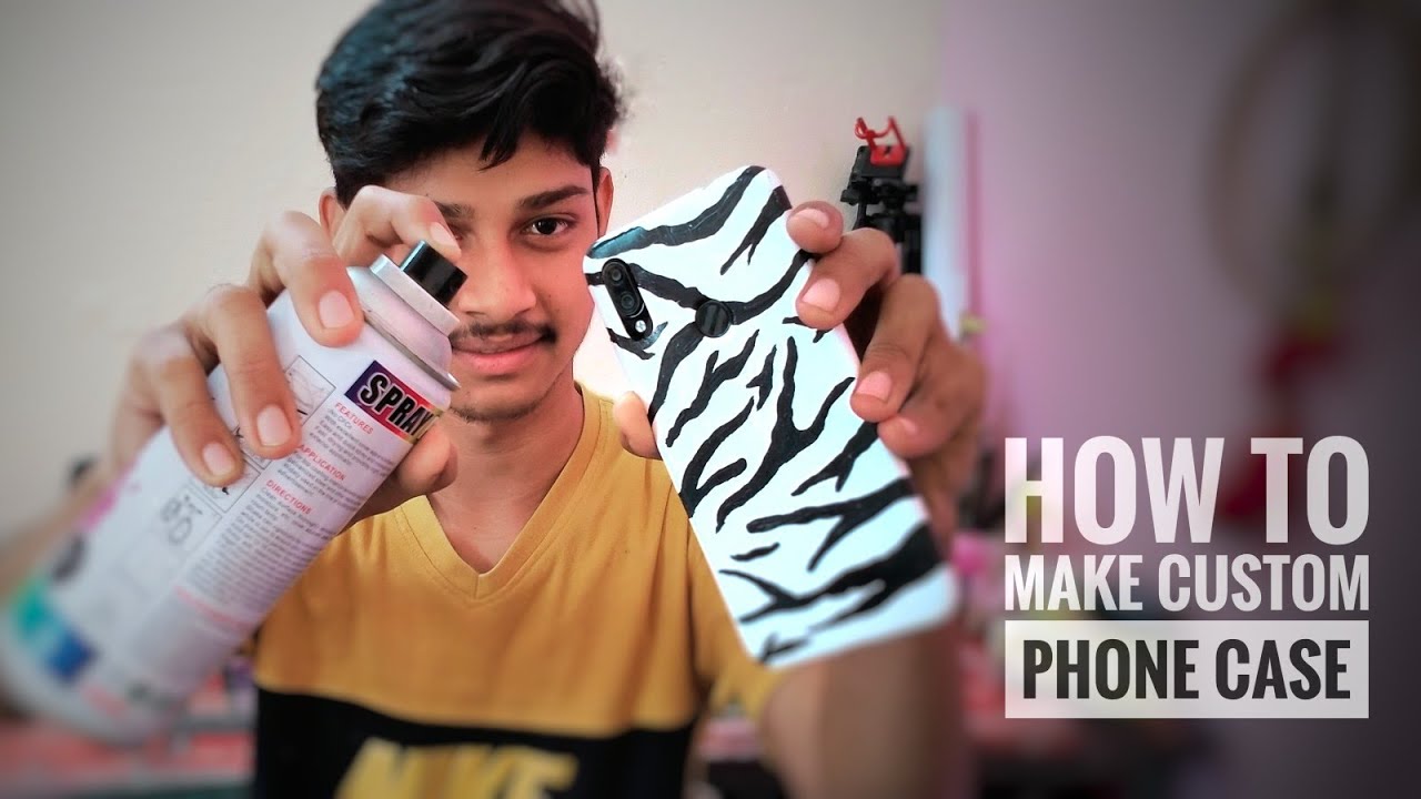 How I make personalized phone case with spray paint || custom phone ...