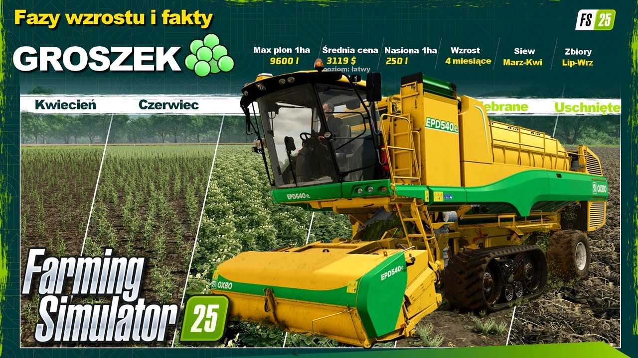 🔥Farming Simulator 25 - 🫛Groszek - wszystko o nowej uprawie! 🫛 🧐 #FS25 ...