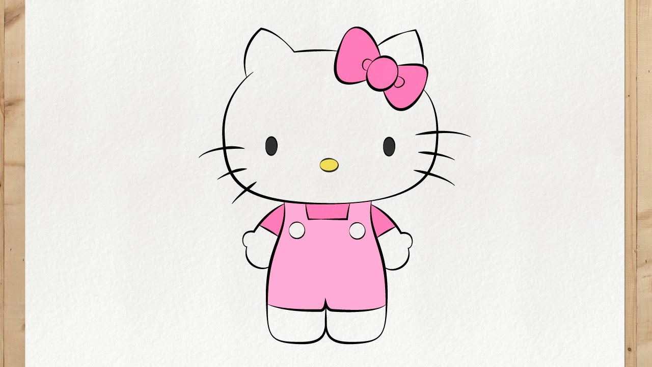 Wie zeichnet man HELLO KITTY? 🎀 - Kindercharaktere Tutorial ️ | Sanrio ...