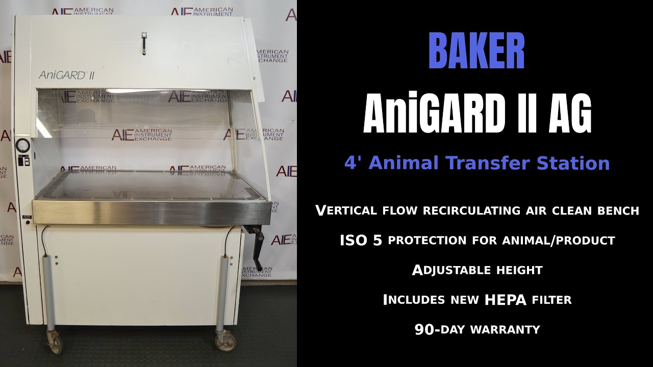 Baker AniGARD II AG4 4' Animal Transfer Station (Item - 0878 BIO CAB ...