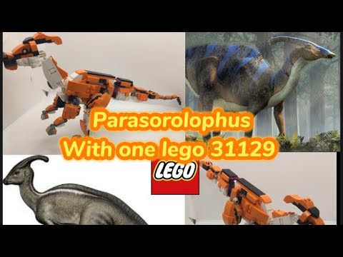 Lego alternative build parasaurolophus with one lego 31129 #lego # ...