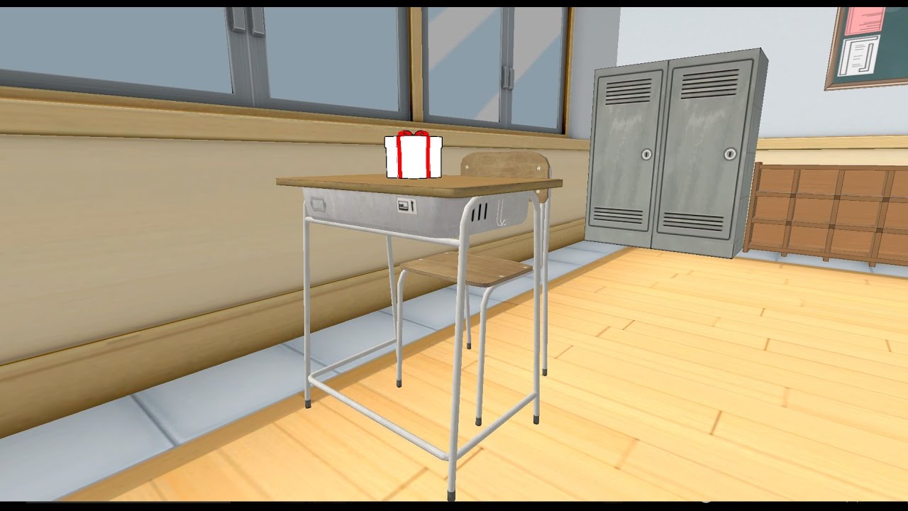 Yandere Simulator giving Senpai a gift - YouTube