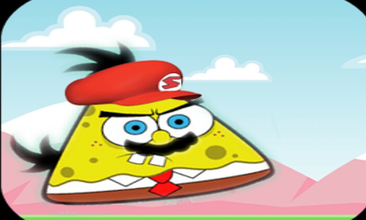 Super angry sponge, Spongebob, angry bird dan super mario bross jadi ...