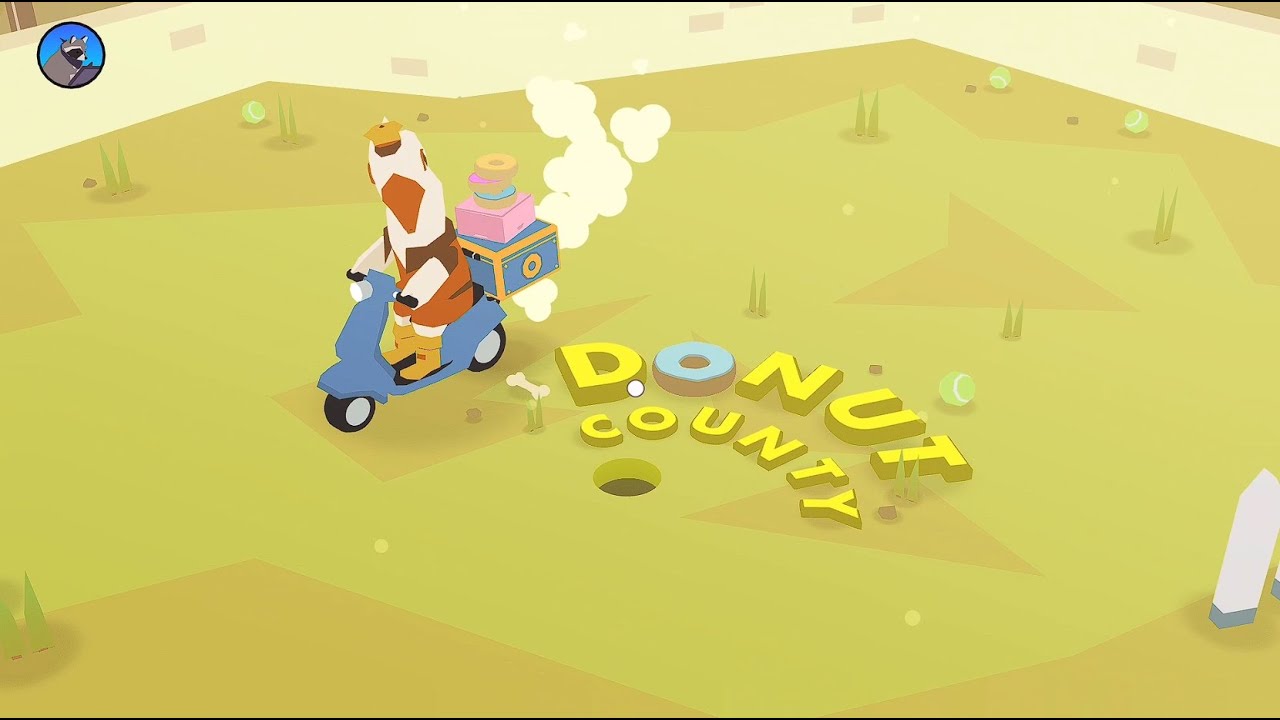 Trash Panda Destroys Donut County With His Massive Holes - YouTube