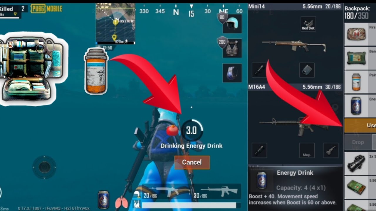 New trick now Healing under water in Pubg Mobile - YouTube