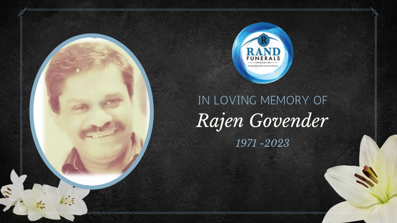 In Loving Memory - RAJEN GOVENDER (1971 - 2023) - YouTube