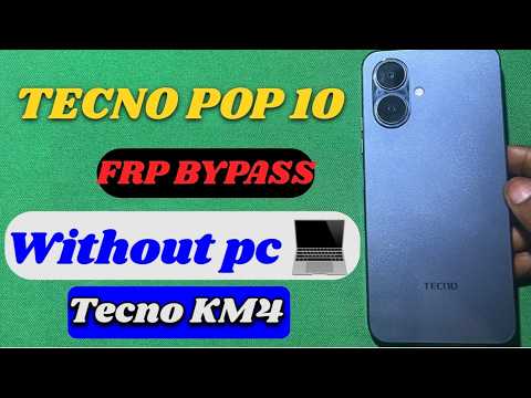 Tecno Pop 10 KM4 FRP Bypass Without PC 2025 | Google Account Unlock Android 15 New Method 🔥 100% Wor