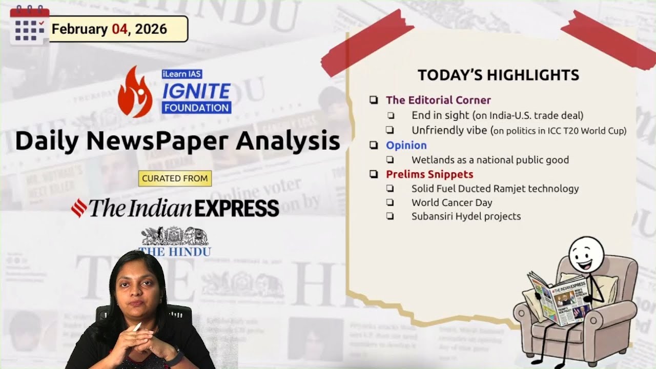 Daily Newspaper Analysis for UPSC | Feb 04, 2026 | The Hindu & Indian ...