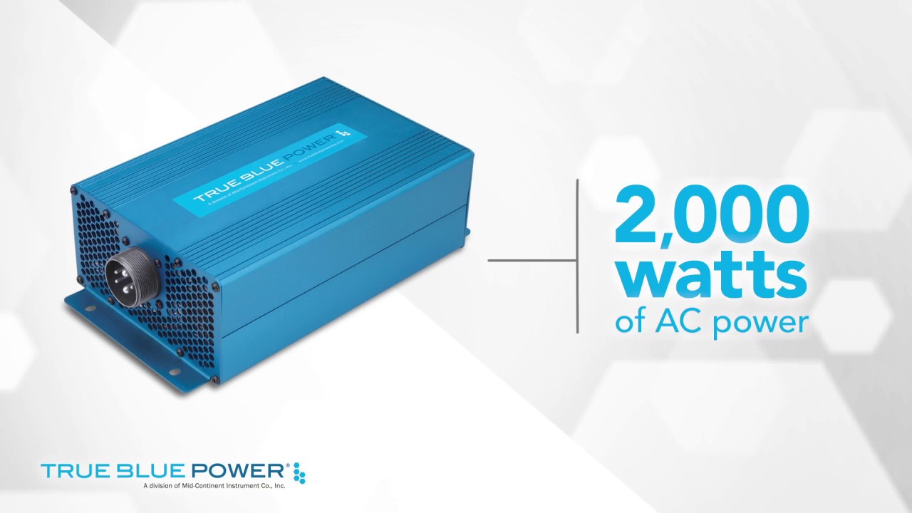 TI2000 DC-to-AC Inverter — True Blue Power® - YouTube