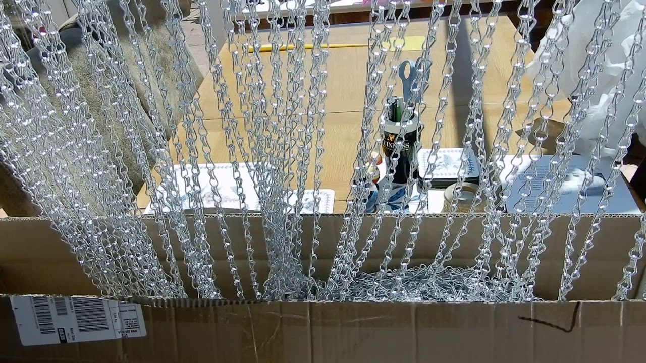 How To Put Up A Chain Door Curtain - Top Tip! - YouTube